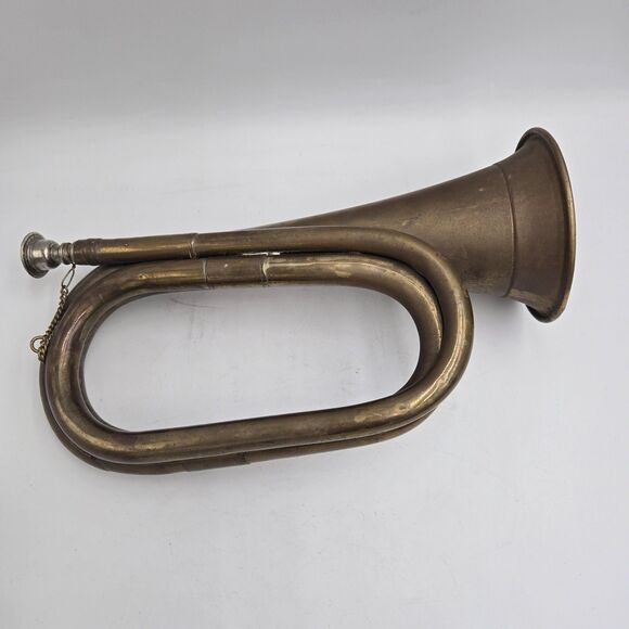 Handmade | Wall Decor | Vintage Bugle Solid Brass 1 Inch Metal Military ...